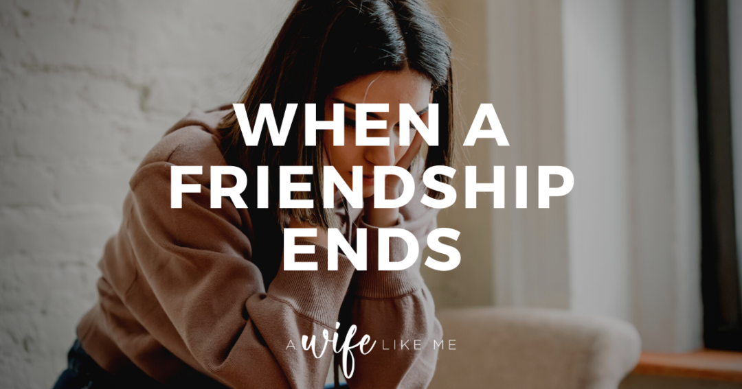 When a Friendship Ends - A Wife Like Me